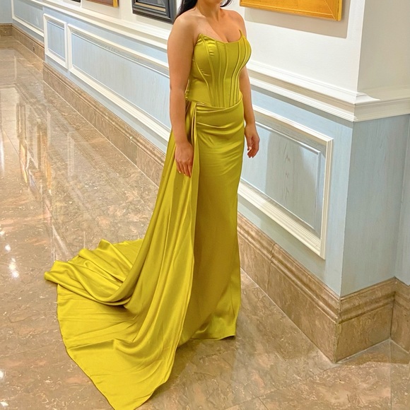 alin | Dresses | Mermaid High Split Prom Formal Evening Dress Draped ...